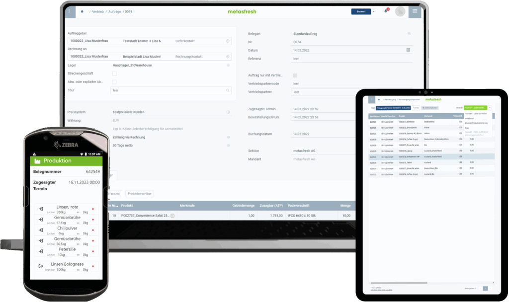 ERP-Software für Großhandel und Lebensmittel - metasfresh